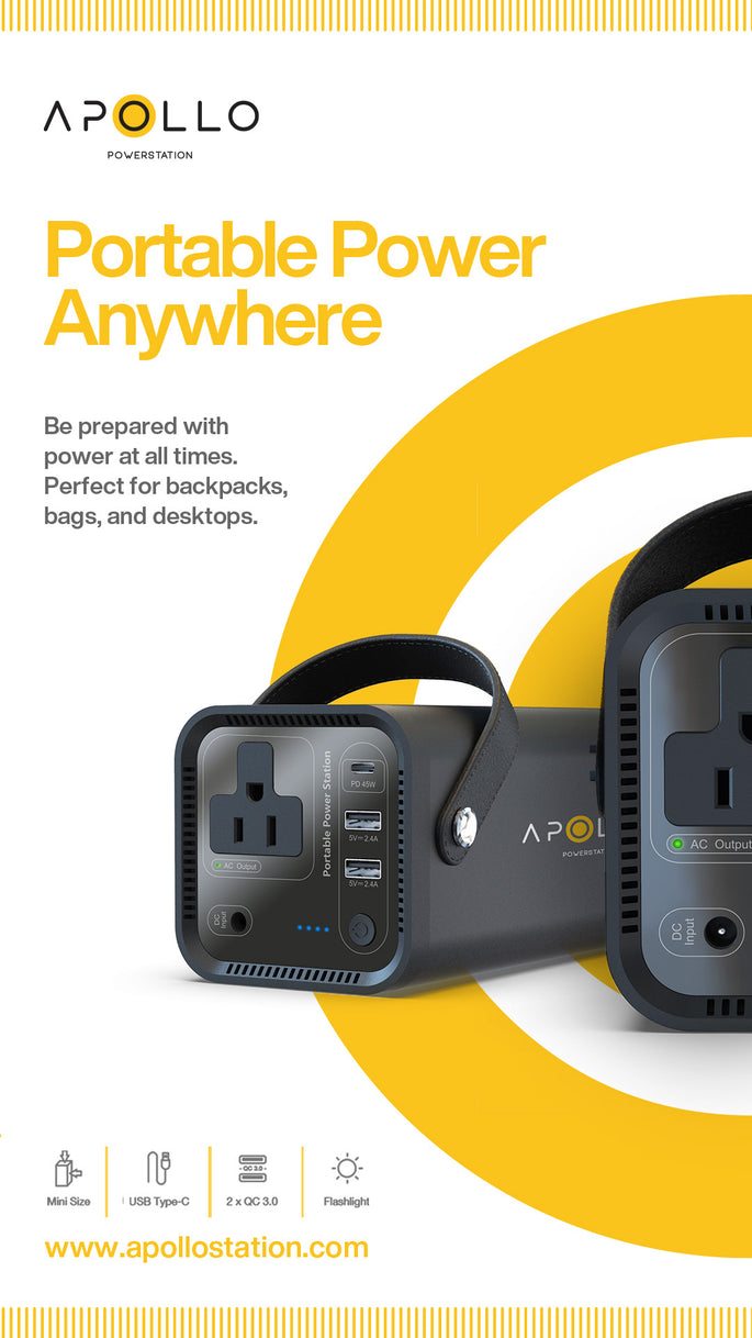 Rechargeable Portable Power Station | Apollo PowerStation